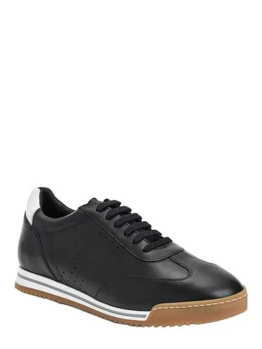 Bruno Magli Brozzi Low Top Leather Sneakers - Black Calf