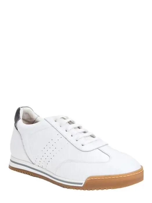 Bruno Magli Brozzi Low Top Leather Sneakers - White Calf