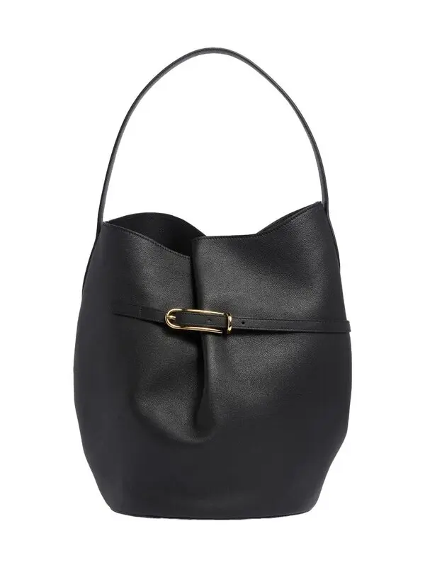 LIFFNER Large Belted Bucket Bag - Black