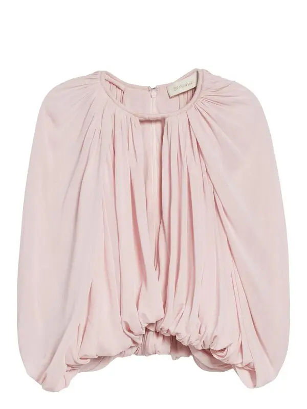 Zimmermann Alchemy Caped Blouse - Light Pink