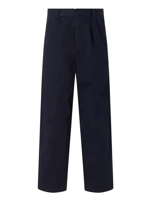 A.p.c. Ricky Wide-leg Cotton-twill Trousers - Blue
