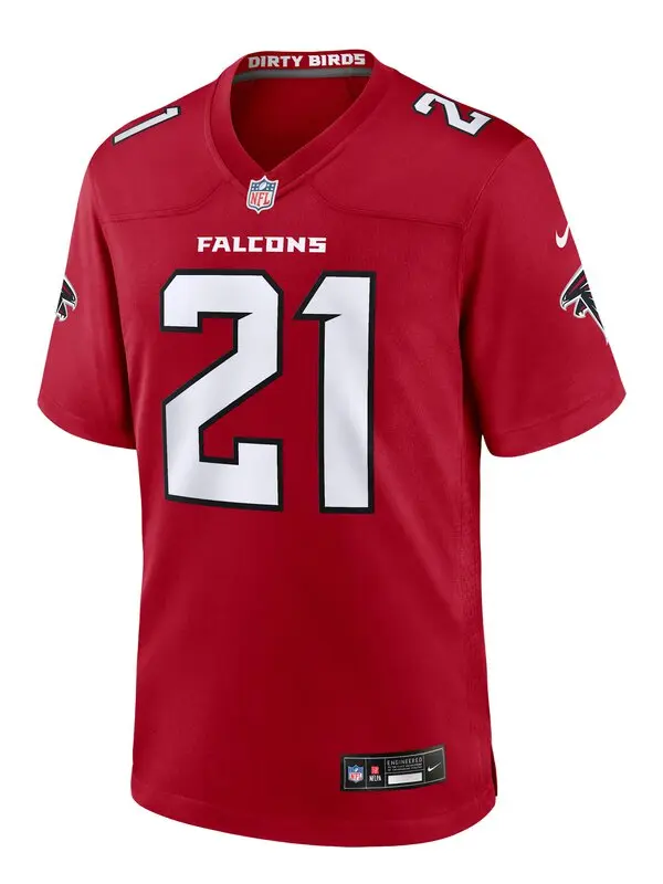 Nike Deion Sanders Atlanta Falcons Nfl Game Jersey - Red