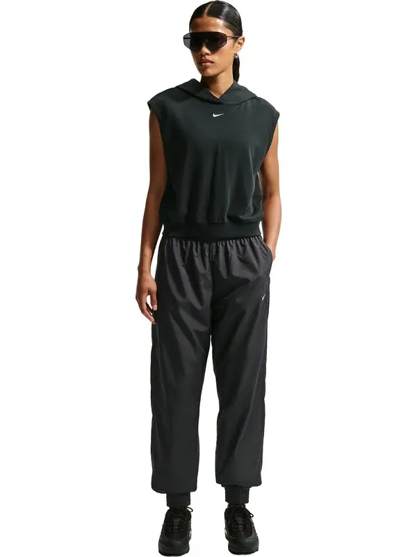 Nike Sportswear Classic Wovens Uv Protection Mid-rise Loose Jogger Pants - Black