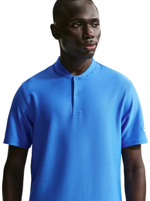 Nike Velocity Dri-fit Blade Collar Golf Polo - Blue