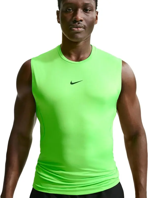 Nike Pro Dri-fit Tight Sleeveless Fitness Top - Green