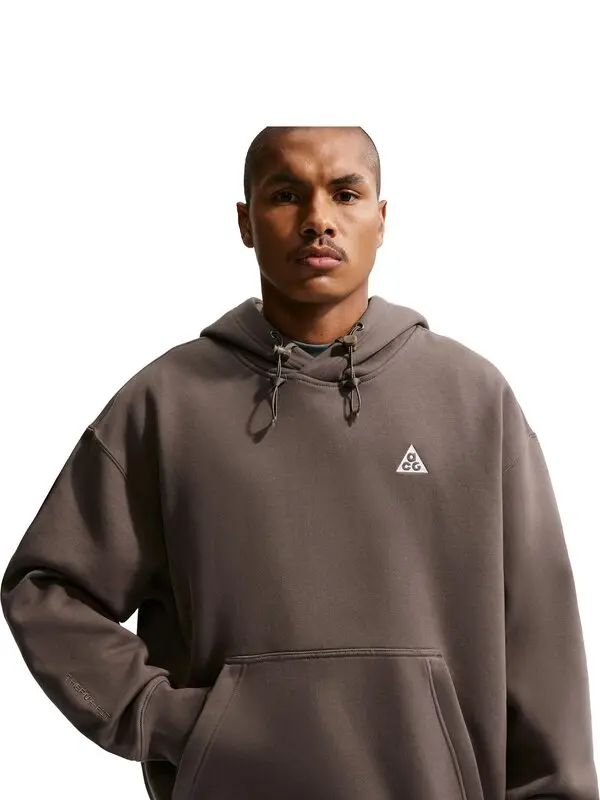 Nike Tuff Fleece" Pullover Hoodie - Brown