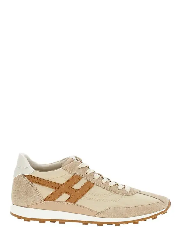 Hogan Lace-up Sneakers - Beige