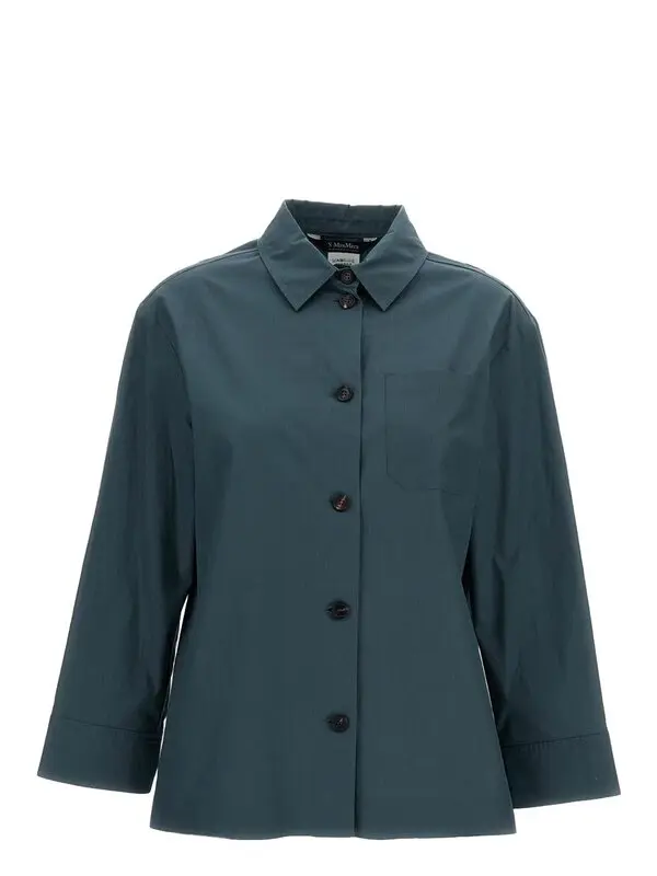 Max Mara Arianne Cotton Poplin Shirt - Grey