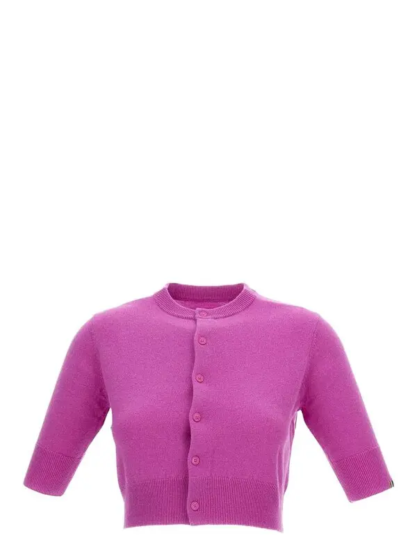 EXTREME CASHMERE X Short Cardigan No. 474 Super Little - Rose