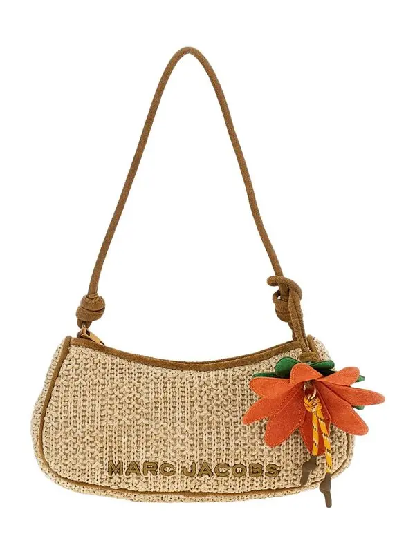 Marc Jacobs Raffia Shoulder Bag - Beige