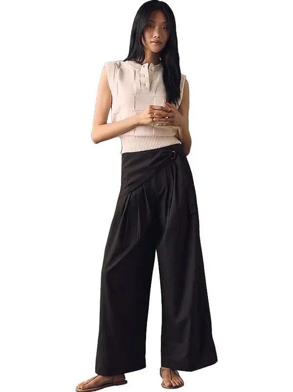 DAMSON MADDER Fabia Wide-leg Trousers - Chocolate