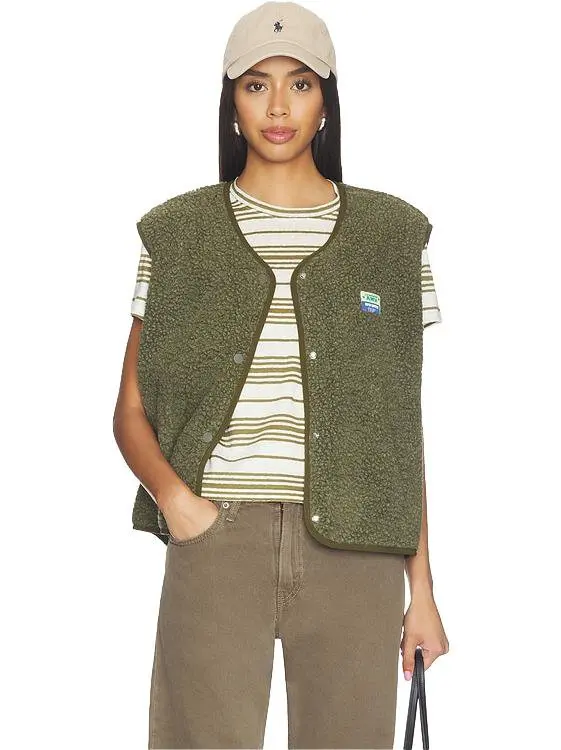 American Vintage Sherpa Vest - Army