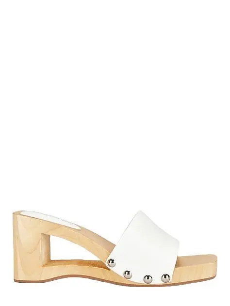 Jeffrey Campbell Foresee Studded Wedge Sandal - White