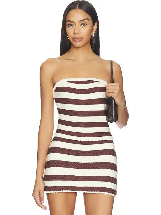 Solid & Striped The Celeste Tube Top - Truffle