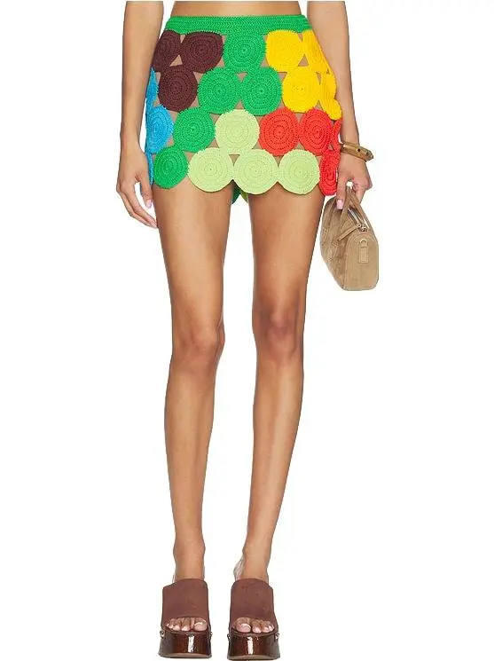 SIMONMILLER Beep Beep Mini Skirt - Island Multi