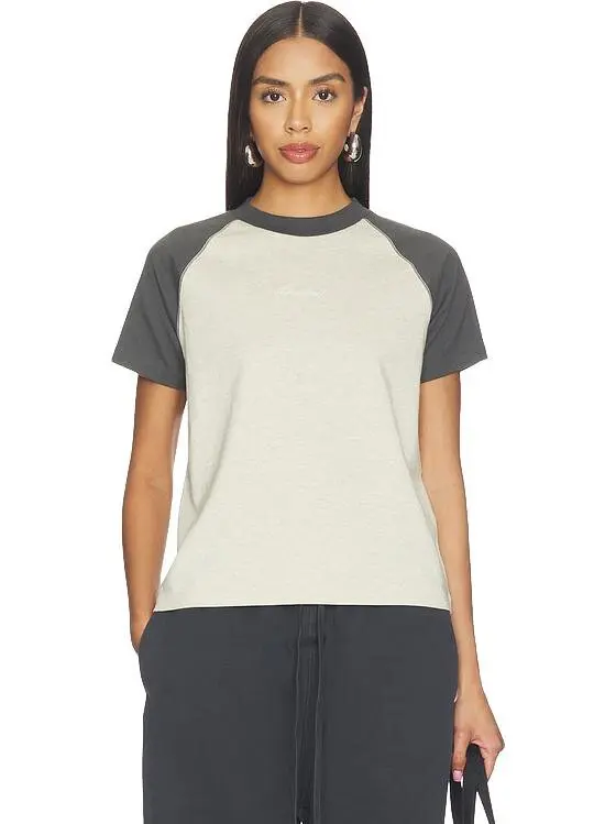 Fear Of God Signature Classic Fit Baseball Tee - Heather Stone & Dune