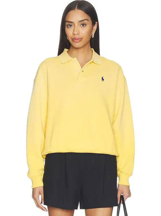Polo Ralph Lauren Arctic Fleece Polo Sweatshirt - Collegiate Yellow