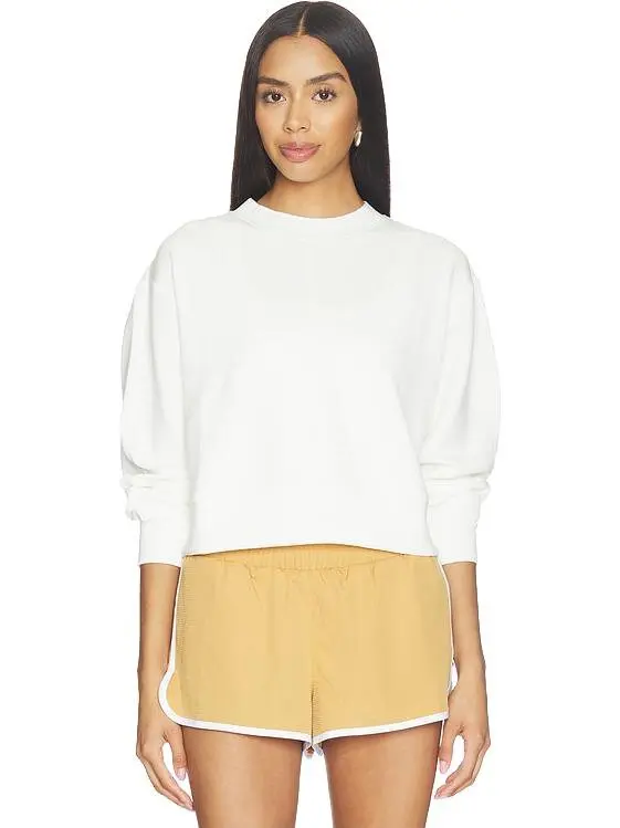Varley Tasmin Cropped Pullover Sweater - Snow White
