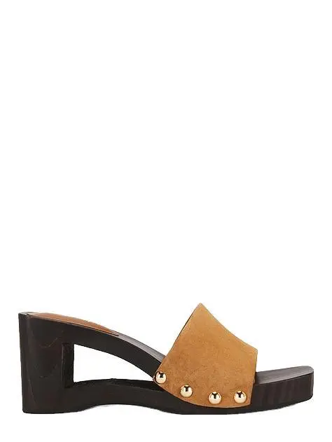 Jeffrey Campbell Foresee Wedge Sandals - Camel Suede