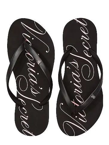 Victoria's Secret Flip Flops - Black