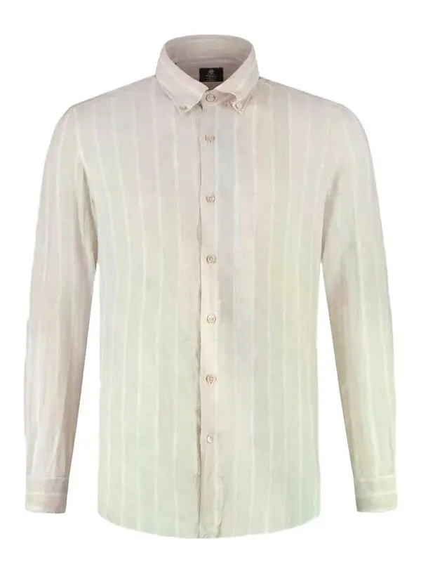 LUIGI BORRELLI Striped Shirt - Neutrals