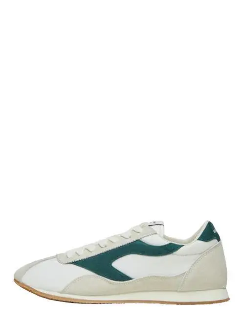 WALSH Cornish Oven Bottom Sneaker - Ecru/ink Green