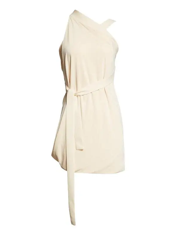 LEMAIRE Draped Crepe Jersey Wrap Skirt - Cream