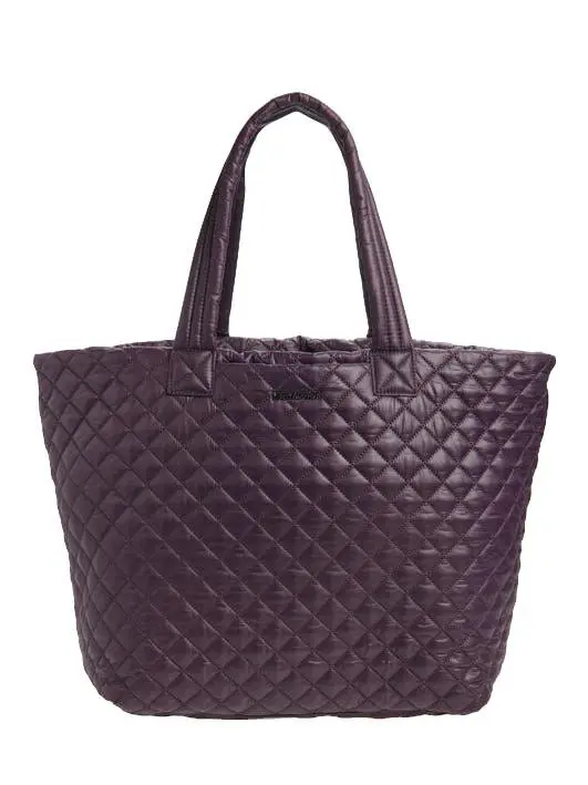 Mz Wallace Large Metro Deluxe Quilted Tote - Raisin