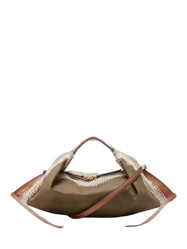 3.1 Phillip Lim Luna Contrast Stitch Nylon Mini Bag - Mushroom