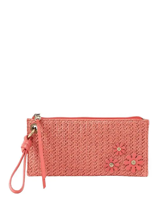 Hobo Vida Woven Wristlet - Wild Rose Woven Straw