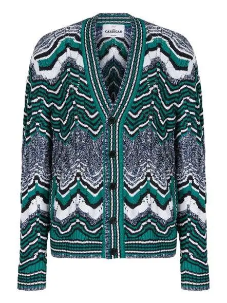 Missoni Striped Cotton-blend Cardigan - Multicoloured