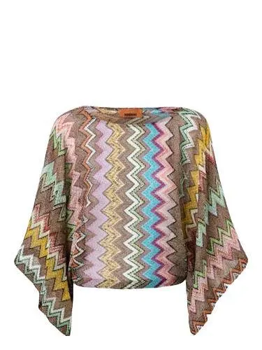 Missoni Long-sleeved Top With Macro Zigzag Pattern - Black & Multicoloured