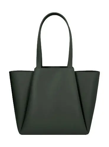 KAAI Pyramid Leather Tote Bag - Forest Green