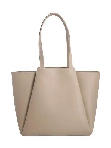 KAAI Pyramid Leather Tote Bag - Greige Taupe