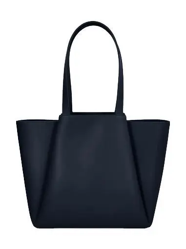 KAAI Pyramid Leather Tote Bag - Night Blue