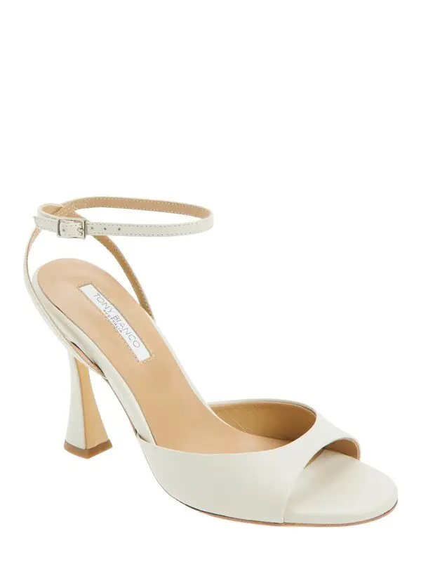 TONY BIANCO Violet Ankle Strap Sandal - Dove Nappa