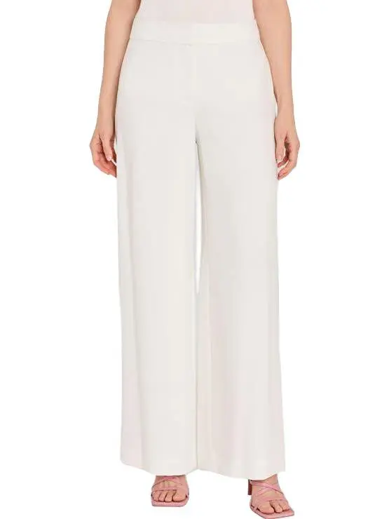 TAHARI ASL Wide Leg Pants - Ivory