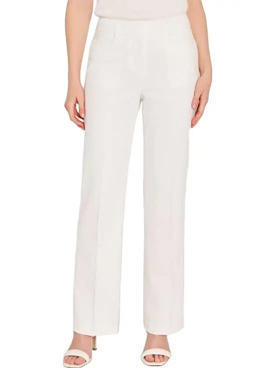 TAHARI ASL Stretch Flare Pants - Ivory