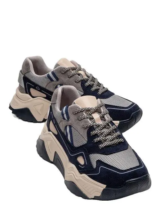 PROLOGUE SHOES Pleur Fashion Sneaker - Navy Suede