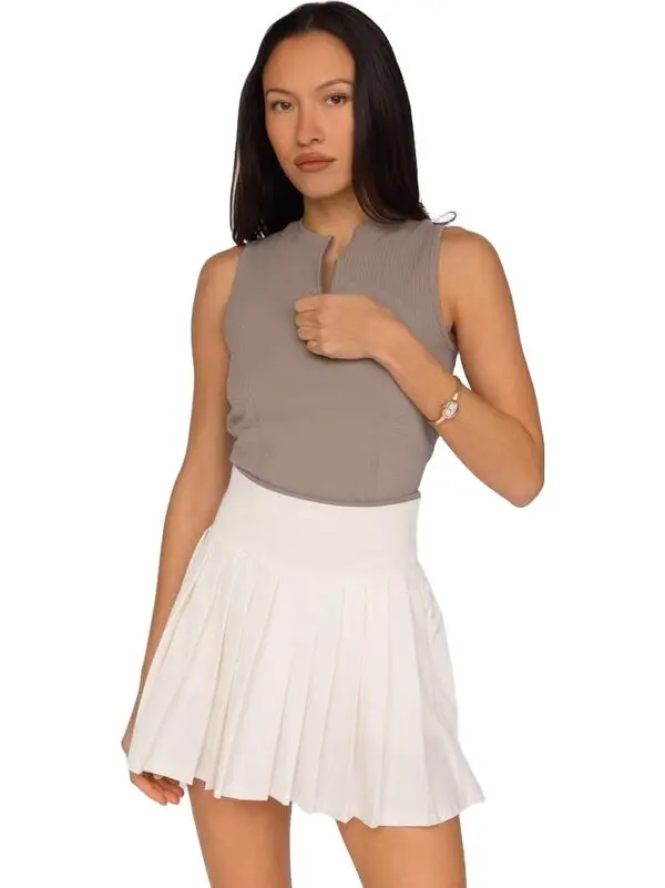 FORE-TÉ CLUB ATTIRE Clara Tennis Skort - Ecru