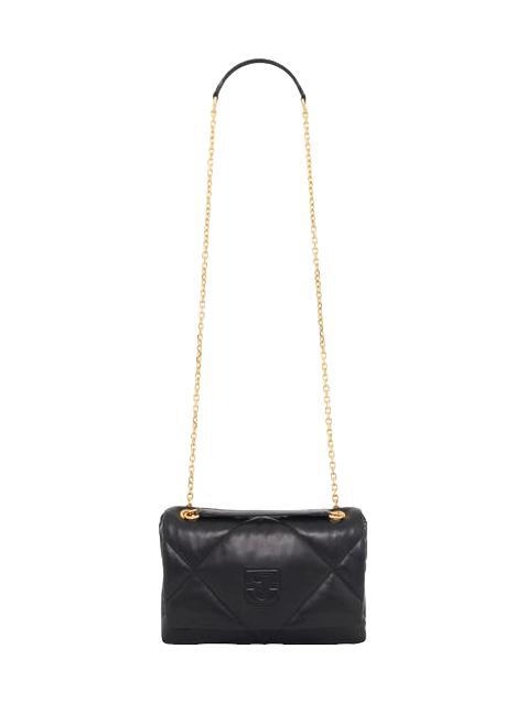 Gerard Darel Fanny Quilted Lambskin Crossbody Bag - Black