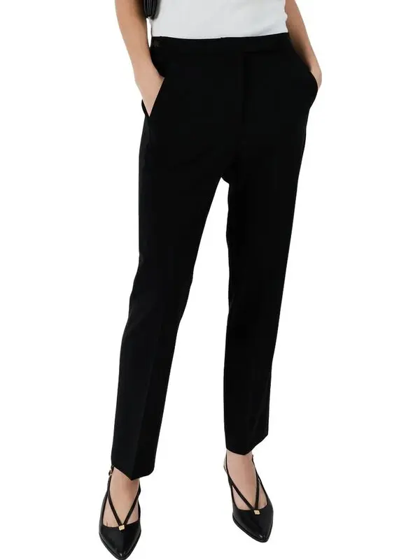 Gerard Darel Alya Tailored Mid Rise Trousers - Black