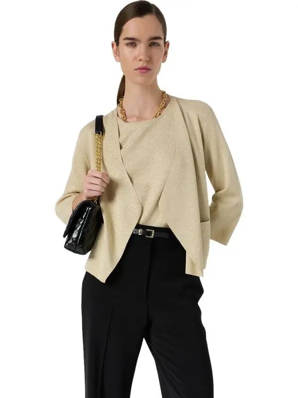 Gerard Darel Lavina Open Front Cardigan - Mustard