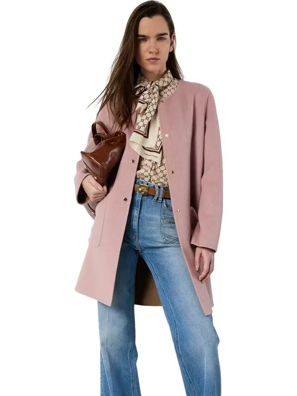 Gerard Darel Precilia Reversible Coat - Pink