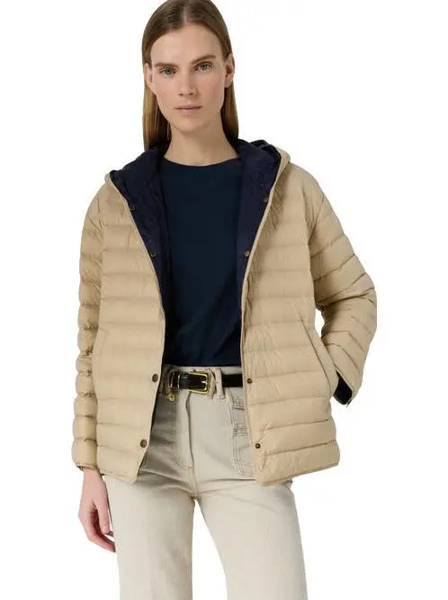 Gerard Darel Priscille Reversible Hooded Jacket - Sand