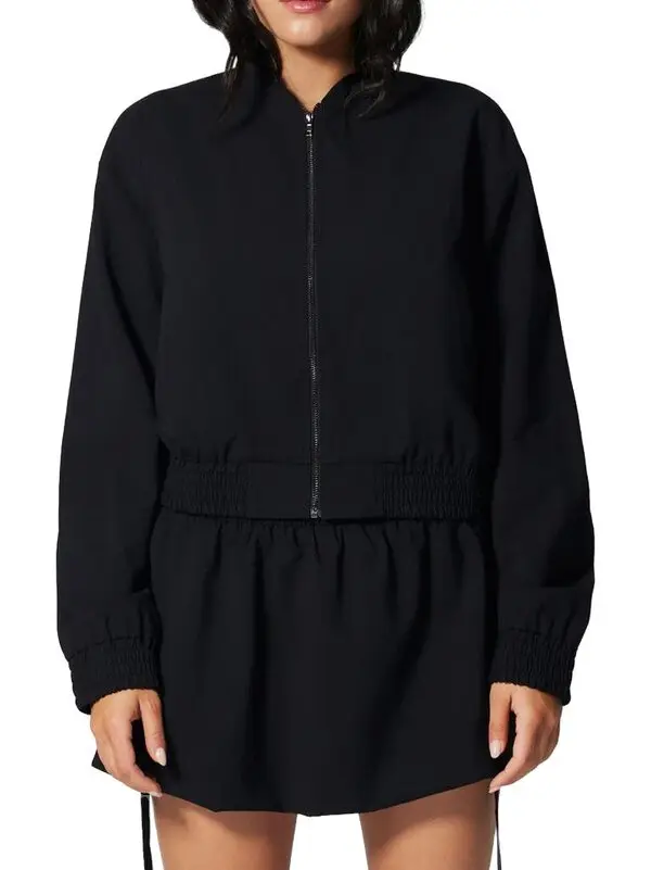 Kiki De Montparnasse Suiting Bomber Jacket - Black
