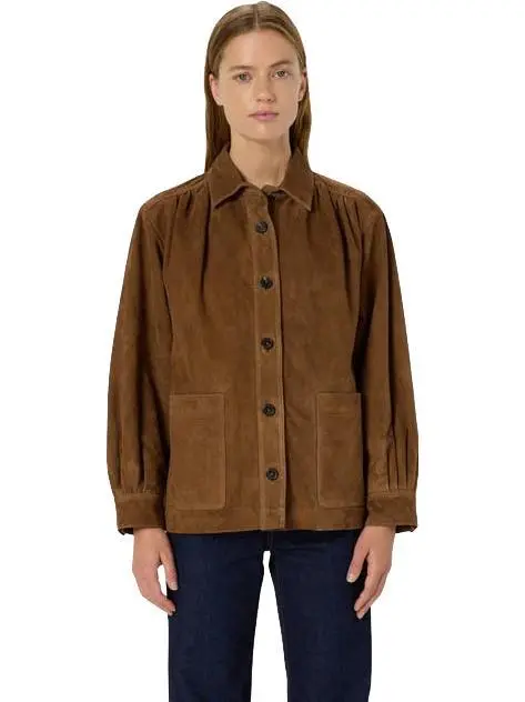 Gerard Darel Nomelie Suede Jacket - Straw