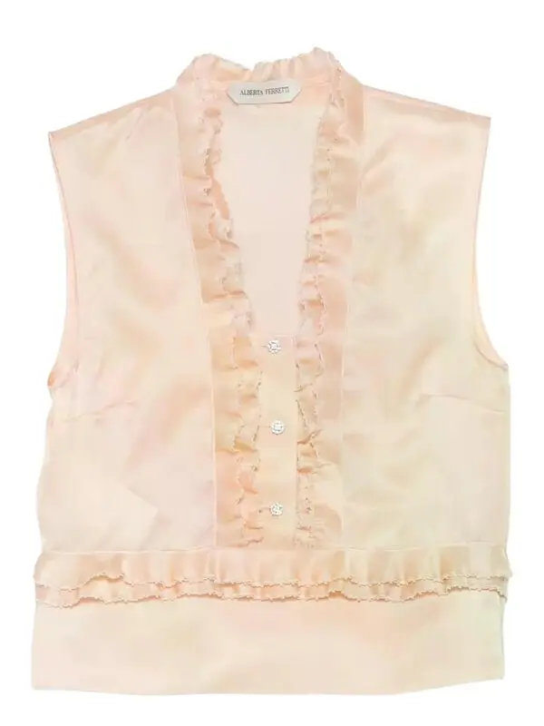 Alberta Ferretti Ruffled Blouse - Pink