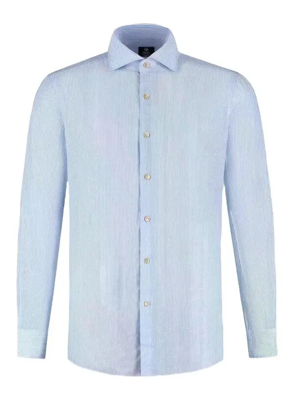 LUIGI BORRELLI Striped Shirt - Blue