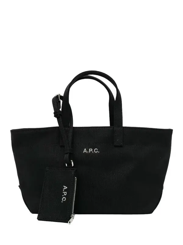 A.p.c. Small Le Drummer Toile Tote - Black